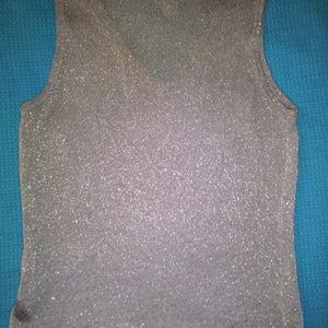 Jones New York | Tops | Silver Metallic Top | Poshmark